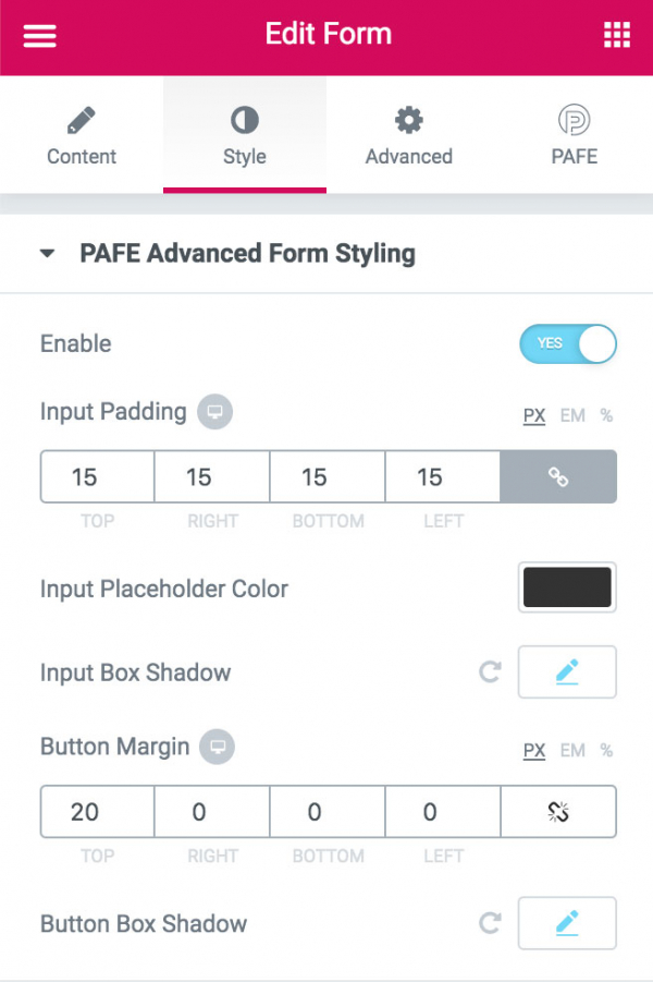 Advanced Form Styling - PAFE
