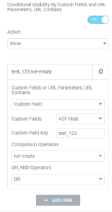 Conditional Visibility - PAFE