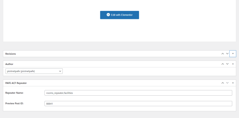 Render ACF Repeater - PAFE
