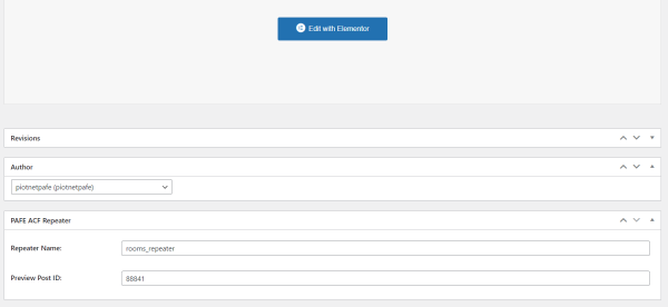 Render ACF Repeater - PAFE
