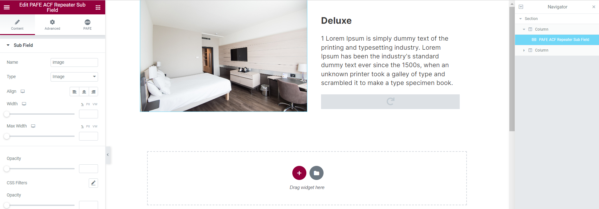 Render ACF Repeater - PAFE