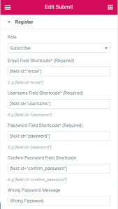 Register and Login Form Builder - PAFE