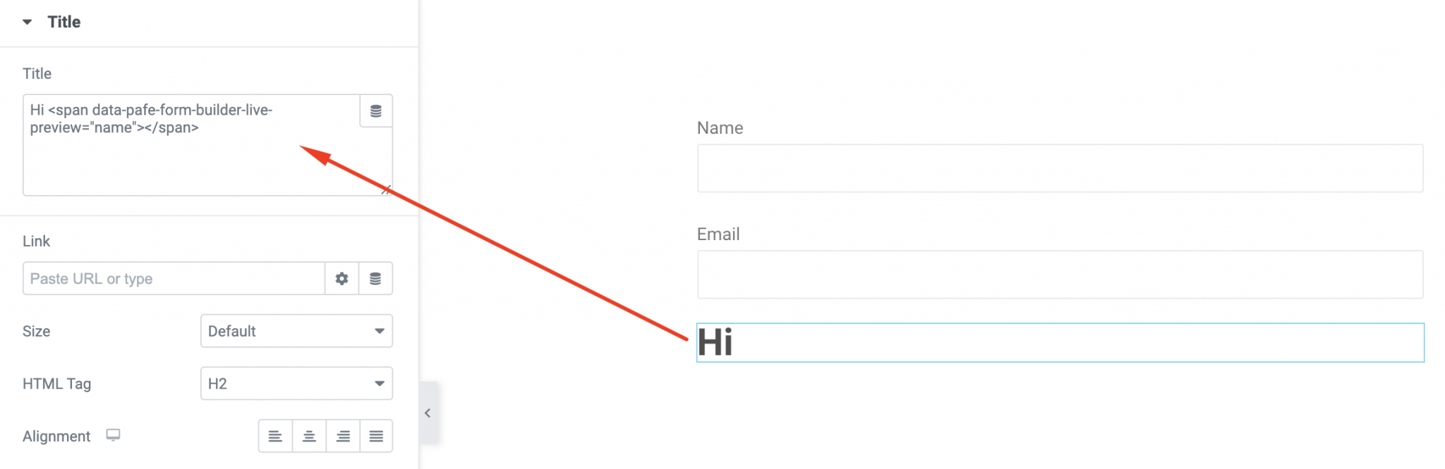 Live Preview Field Value - PAFE
