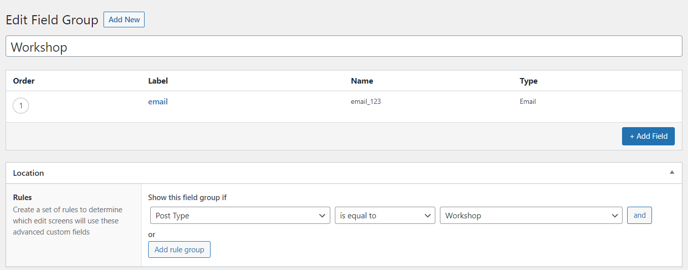 Custom field values application - PAFE