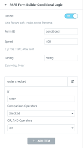 Conditional Logic for Elementor Form - PAFE